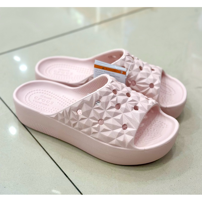 CROCS Classic Platform Geometric Woman Slide 3cm | Shopee Philippines