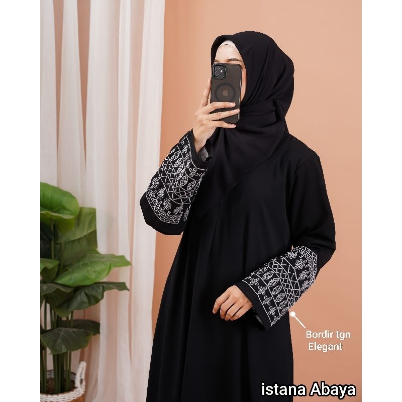 Beautiful, minimalist, simple, Elegant ethnic hand Saudi abaya | Shopee ...