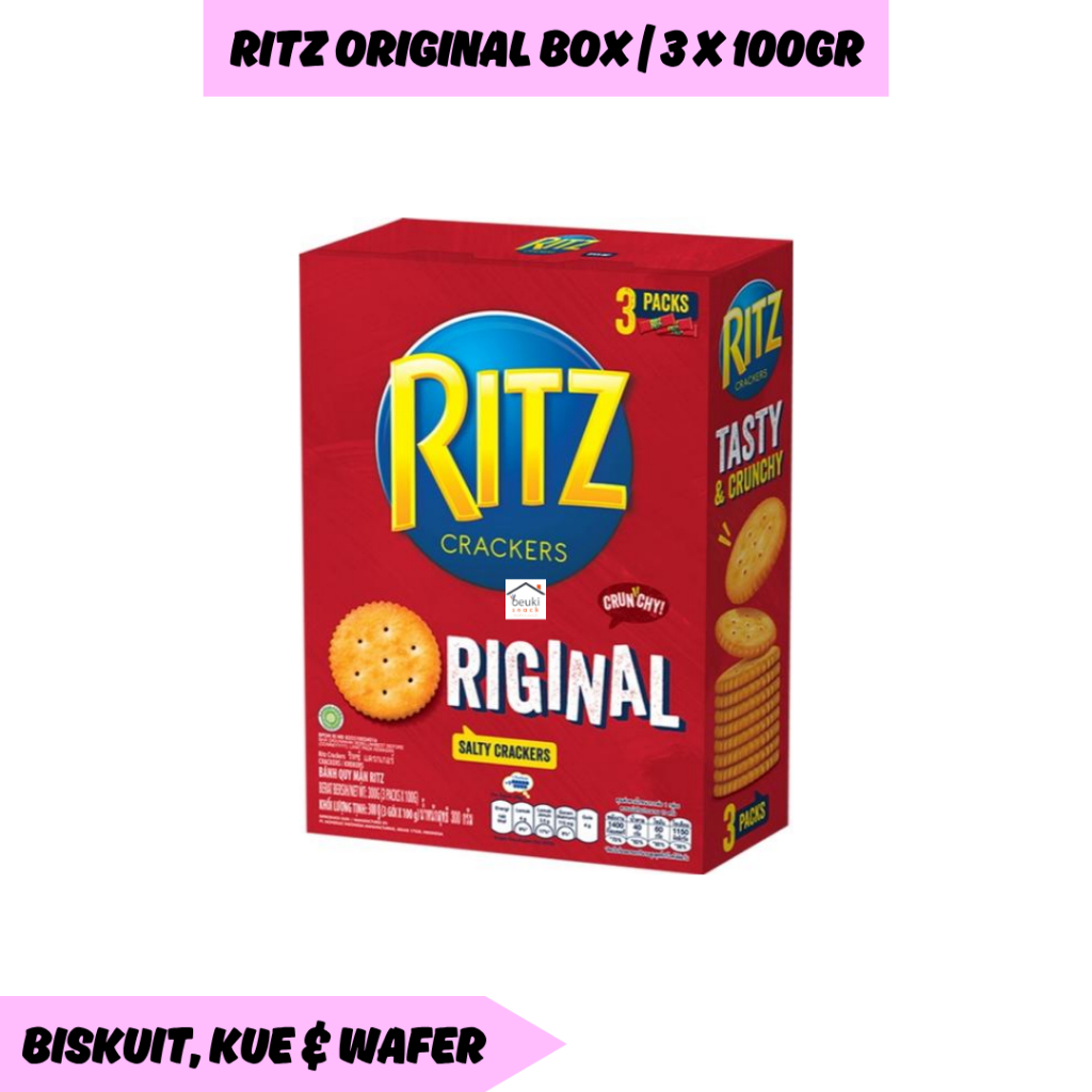 Ritz Crackers Original Salty Savory Krekers from Mondelez Box Packaging ...