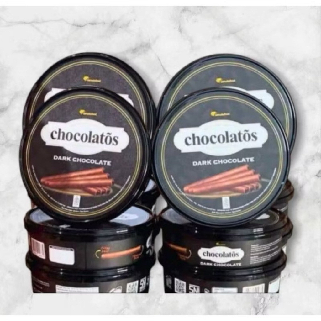 CHOCOLATOS DARK PREMIUM 190GR Exp 2026, Gery Chocolatos Wafer Roll Dark ...