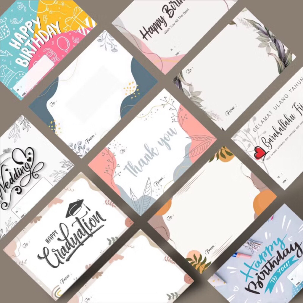 Additional Greeting Card | Gift Card | Aesthetic Greeting Card | Shopee ...