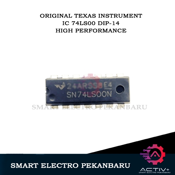 ORIGINAL IC 74LS00 DIP-14 TEXAS INSTRUMENT 7400 NAND LOGIC GATE 74LS 00 ...