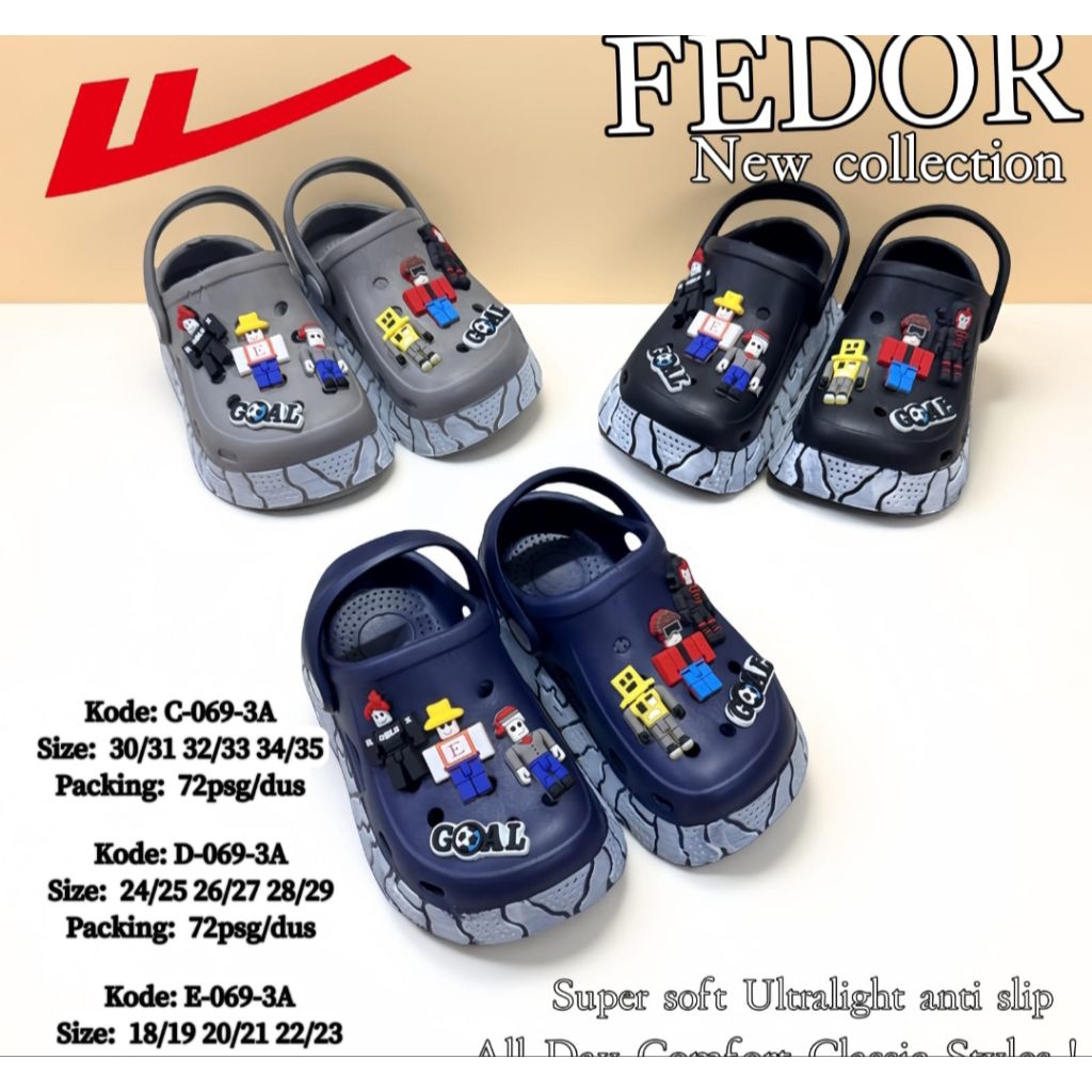 Baim Crocs Sandals for Boys Jibbitz Roblox Toys/Labubu/ Kaws Bear ...