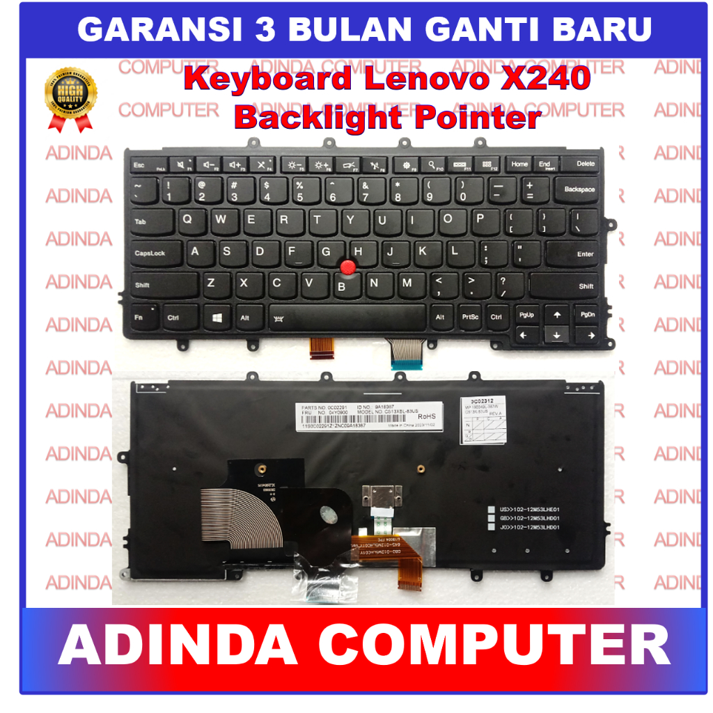 Keyboard Lenovo X240 Backlight Pointer X240 X240i X240S X230S X250 ...