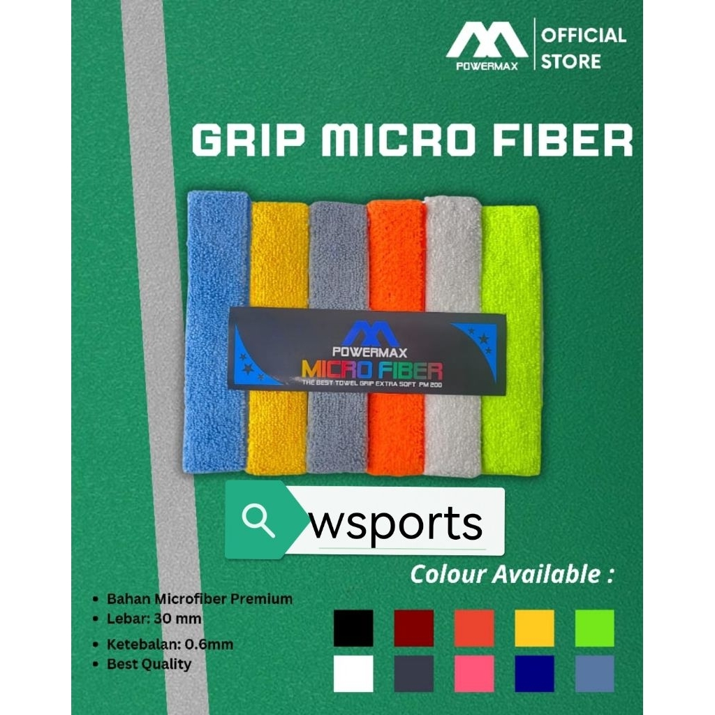 Original POWERMAX Microfiber Badminton Towel Grip | Shopee Philippines