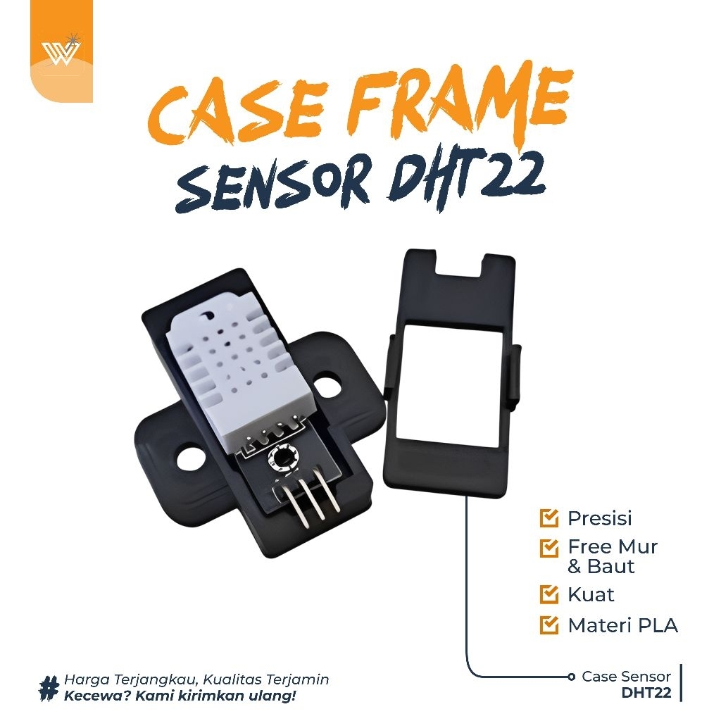 DHT22 Sensor Module Frame Case Temperature Humidity Enclosure Housing ...