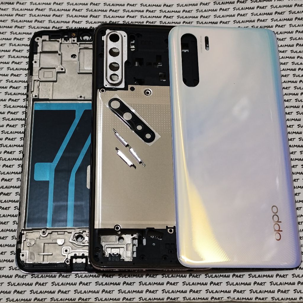 TOMBOL RENO 3 4G FULLSET OPP CASING HOUSING BACKDOOR + BEZZEL + LIGHT ...