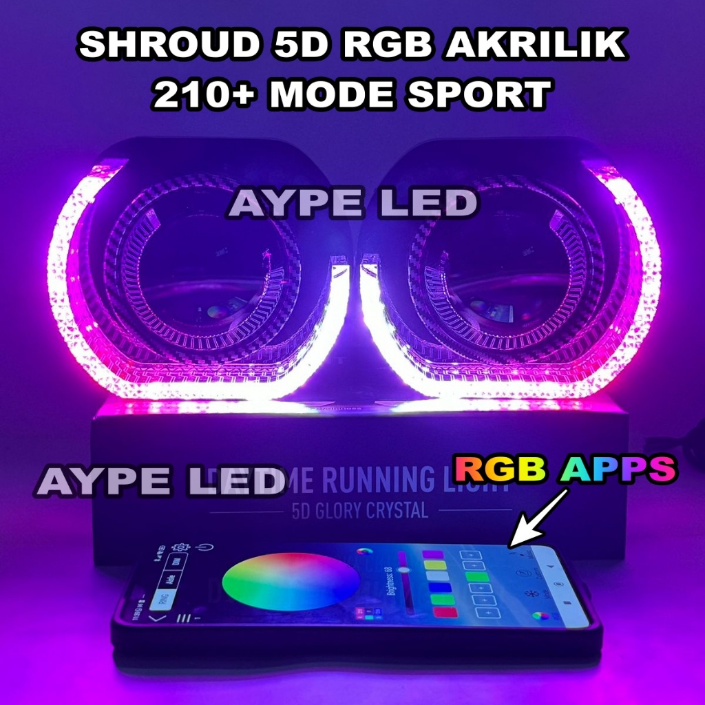 Acrylic Shroud Ring 3 inch 2.5 inch Rgb 5D 210+ Sport Model Mode on ...