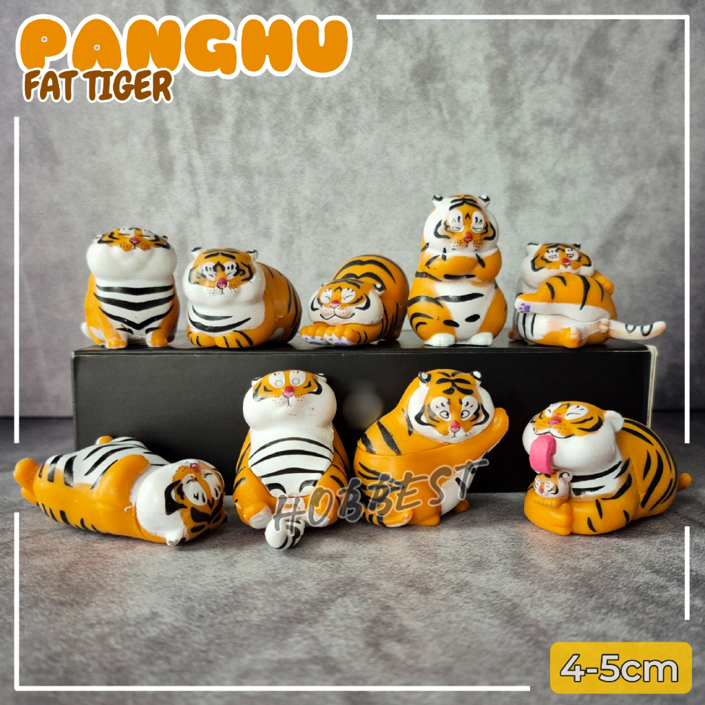 PANGHU FAT TIGER Action Figure - Miniature Display Toy FAT TIGER Cake ...