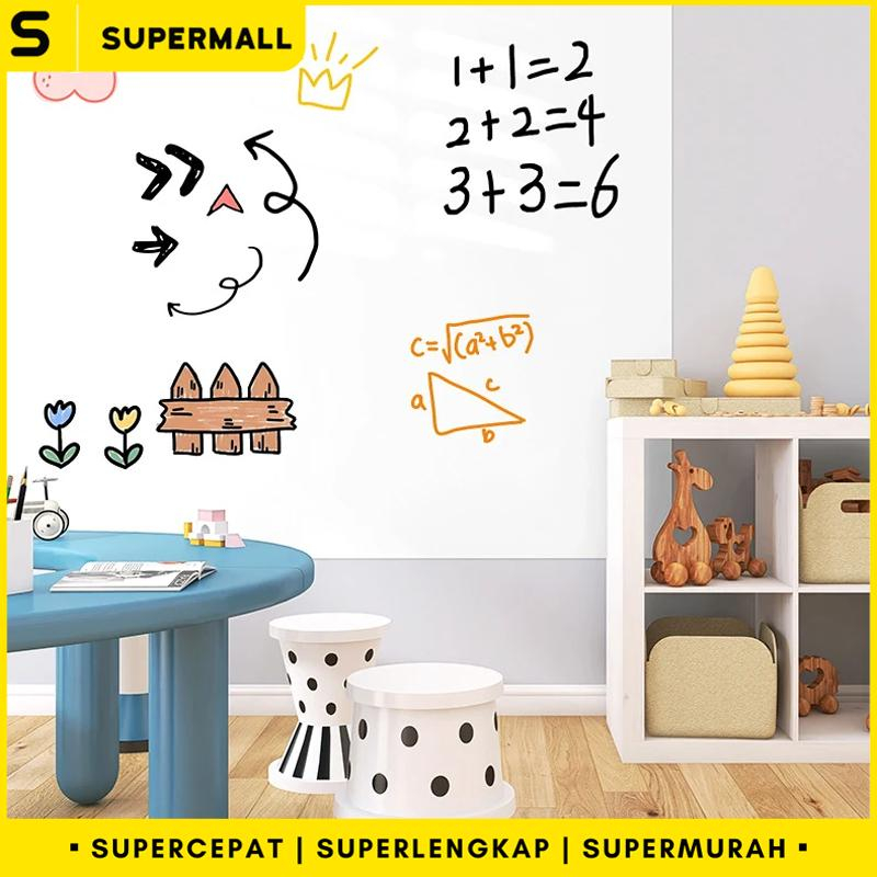 SUPERMALL Whiteboard Sticker - Whiteboard Sticker Wall Mounted ...