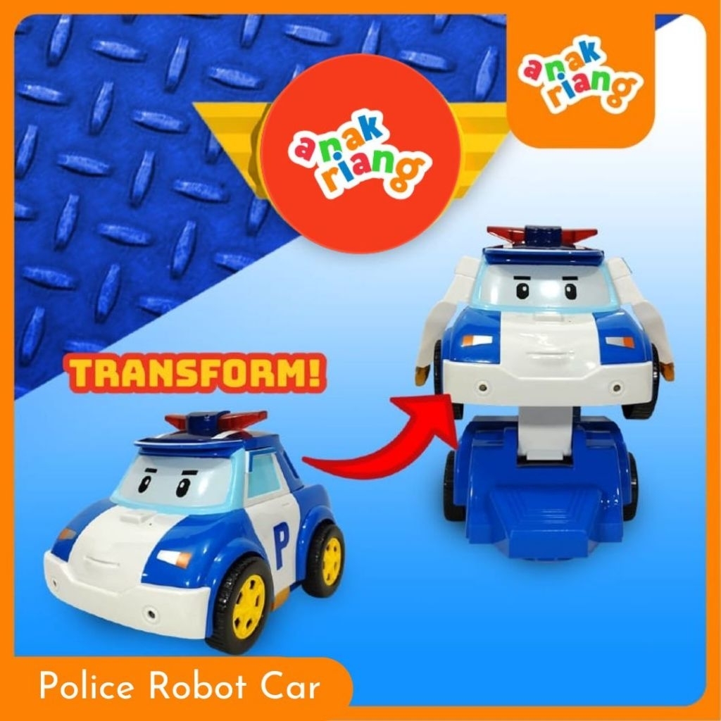 Transform Robot Police Car Toy - Boys' Car Can Transform Characters ...