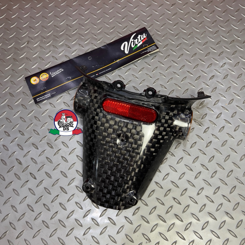 Euro VIRTU Carbon Kevlar Rear Fender Spread Vespa Sprint Primavera ...