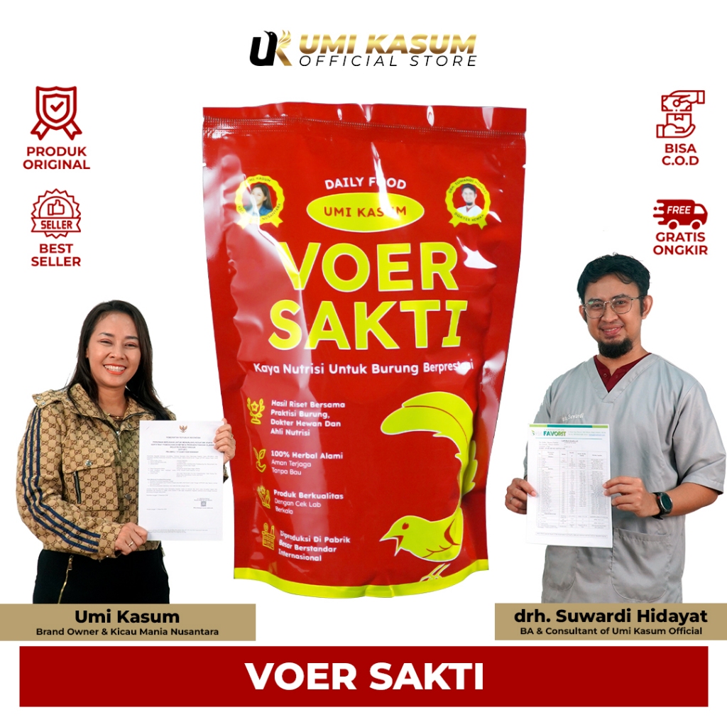 Voer Sakti By Umi Kasum High Protein - Complete Vitamin Bird Food Anti ...