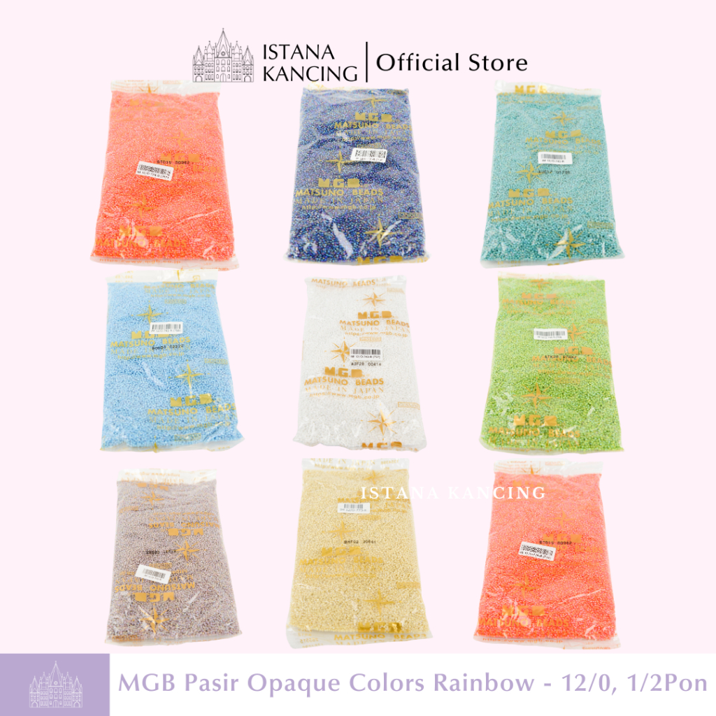 MGB Payet ORI Pasir Opaque Colors Rainbow (OCR) 1/2 PON Payet Mote Asli ...