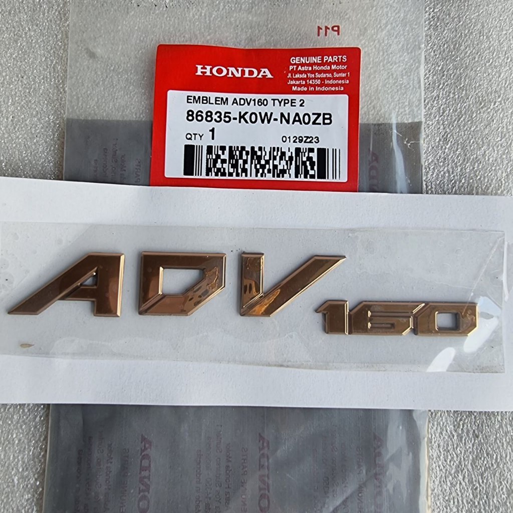 Original Honda K0W ADV 160 Gold Emblem | Shopee Philippines