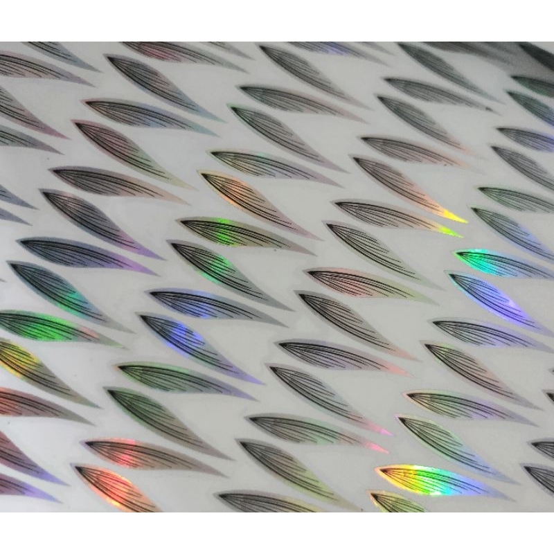 52 Pcs Line Lure Fish Fin Stickers 26 Pairs (Very Slime & Full Hologram ...