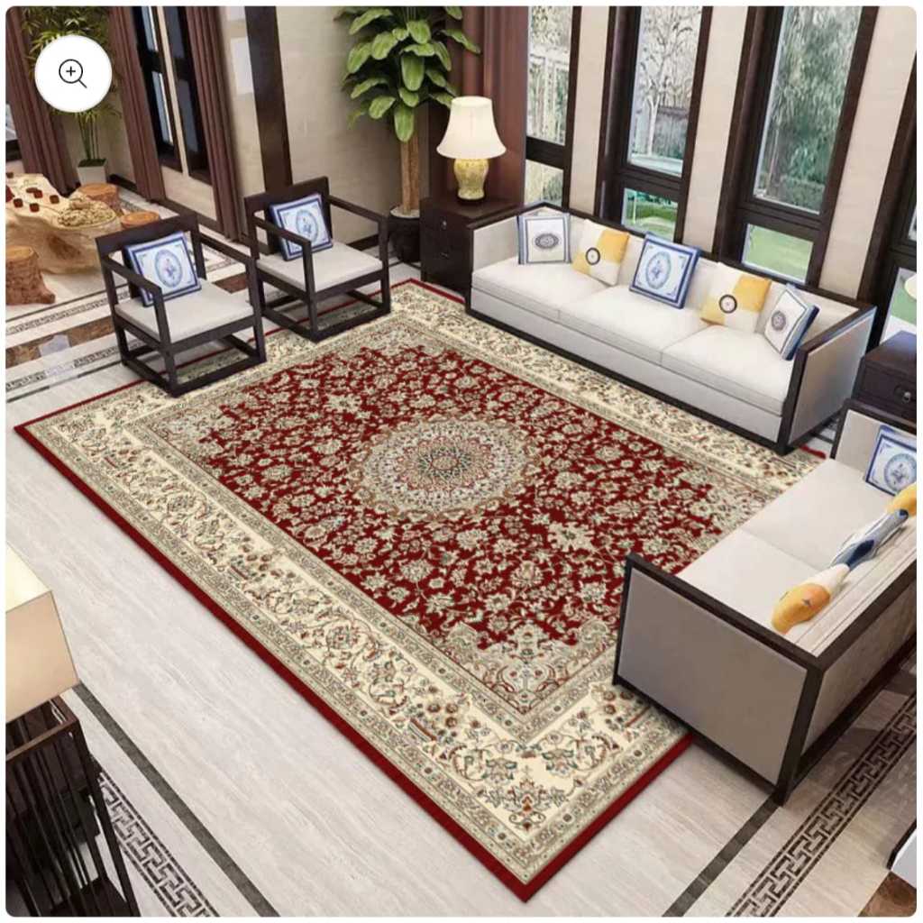Aurora Store Glossy Polyester Floor Carpet Uk 200cm x 150cm / Guest ...