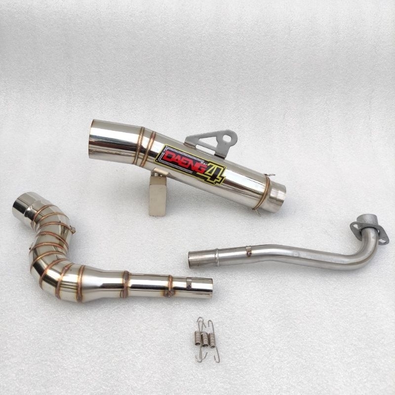 Daeng pipe canister 51mm SUPER OPEN tube type for wave 100 110 125 xrm ...