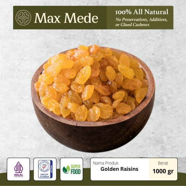 Max Mede - Golden Raisin Nuts 1Kg | Premium Jumbo Sweet Arabic Dried ...