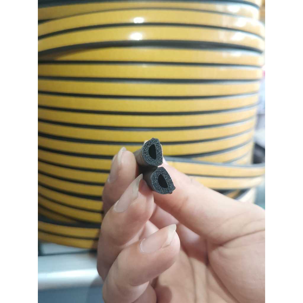 HITAM Mohair Rubber Door Seal Rubber List D Black Door Gap Cover Door ...