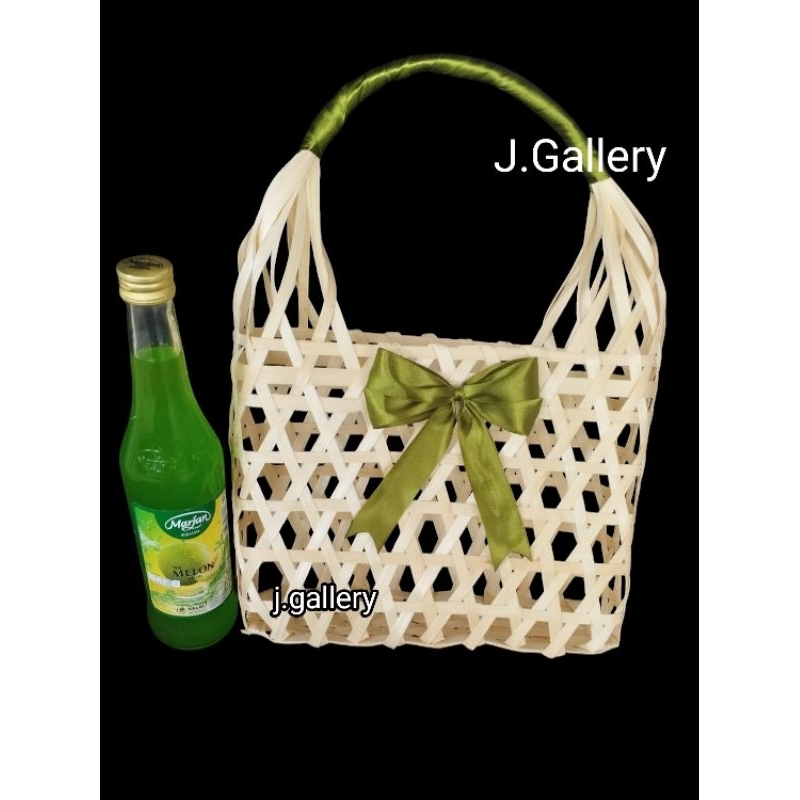 Woven PARCEL BASKET FOR EID UL FITRI HAMPERS EID SIZE 25CM | Shopee ...