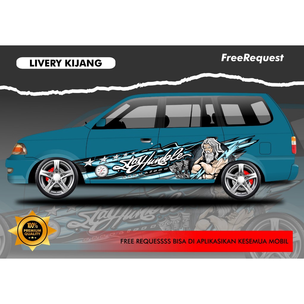 Kijang CAPSULE Car Decal KIJANG LGX Car Sticker Panther Turbo Livery ...