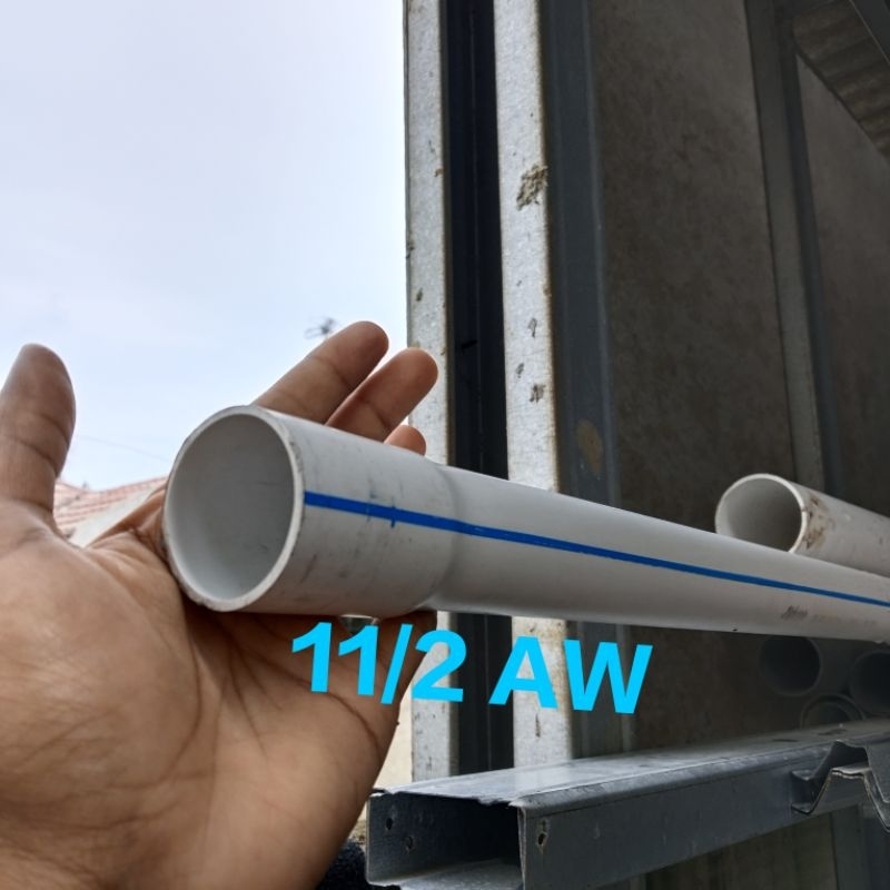 Pvc pipe 1 1/2 inch aw 40 cm | Shopee Philippines
