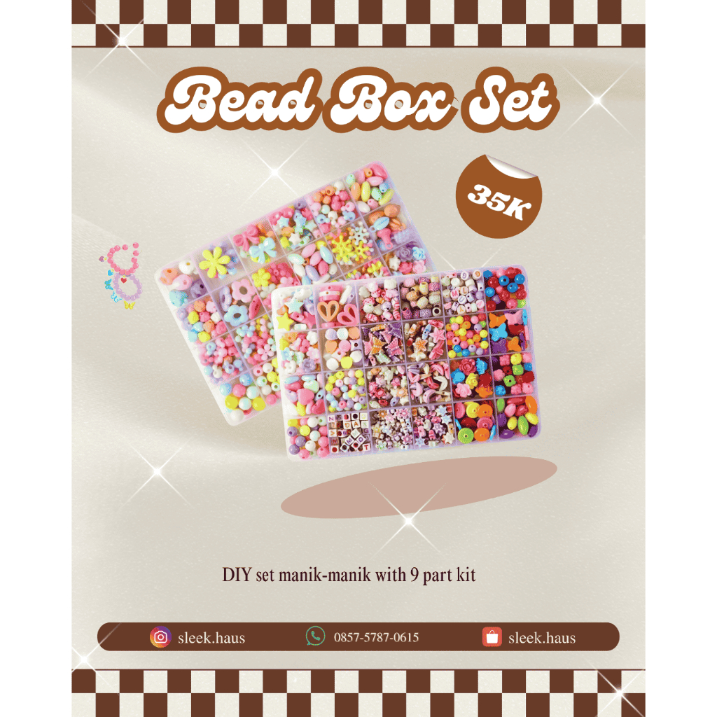 Bead Box set II Box set contains 24 types of beads II Fun & creative ...