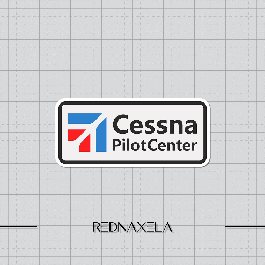 Cessna Pilot Center Vinyl Stickers Laptop Stickers Suitcase Stickers ...