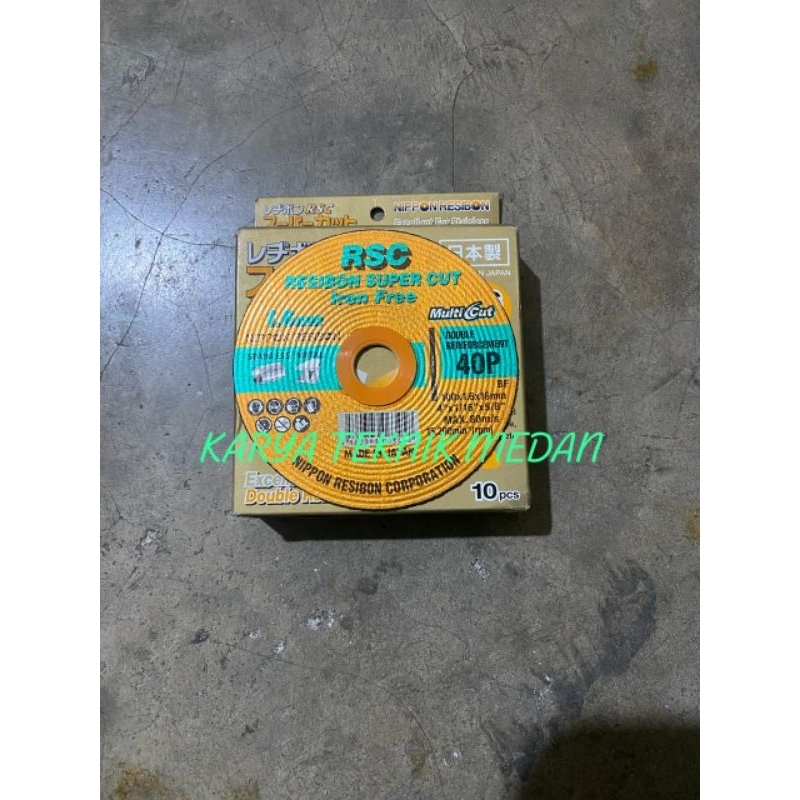RESIBON SUPER CUT IRON CUTTING GRINDING STONE 4" x 1.6 RSC 40P RESIBON ...