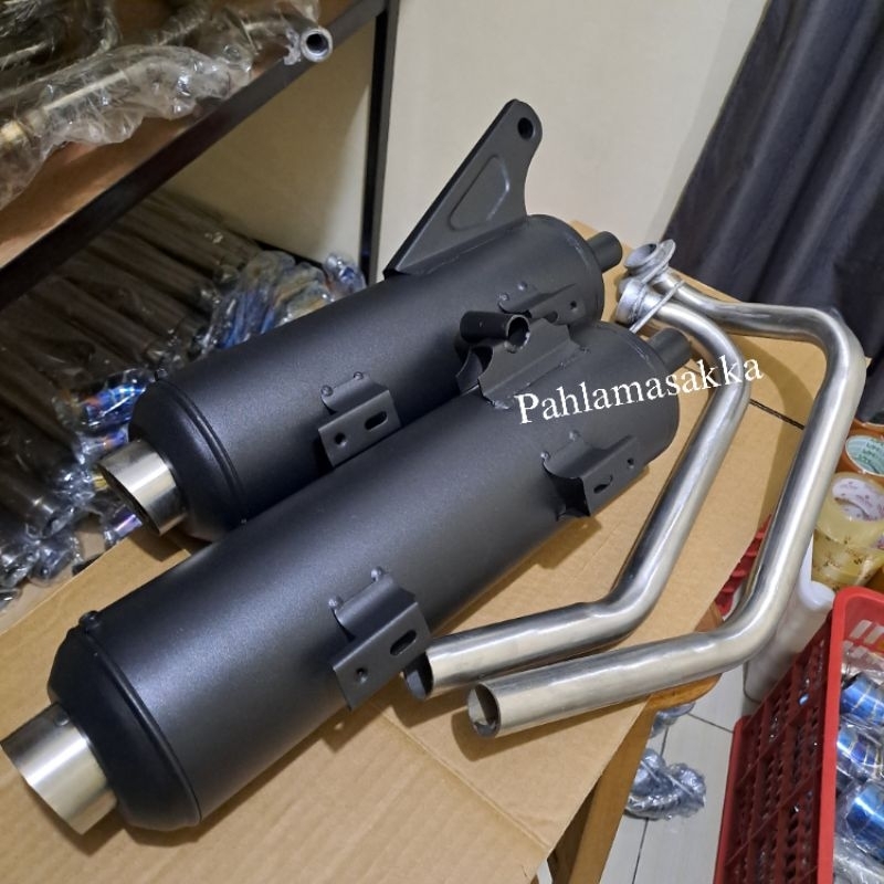 1set Muffler pipe standard racing beat carb beat fi honda genio honda ...