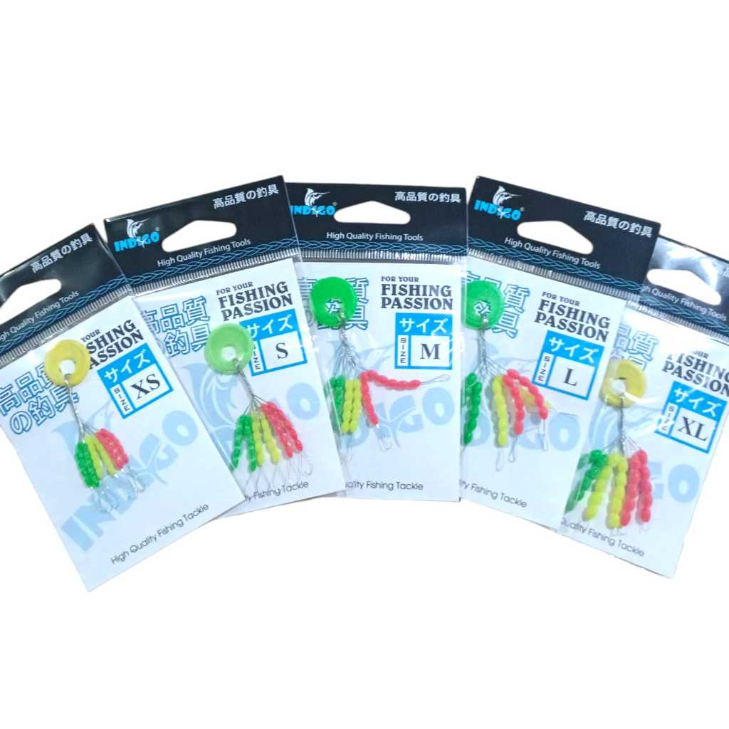 Indigo Color Fishing Stopper contains 30 pcs Kambangan Stopers | Shopee ...
