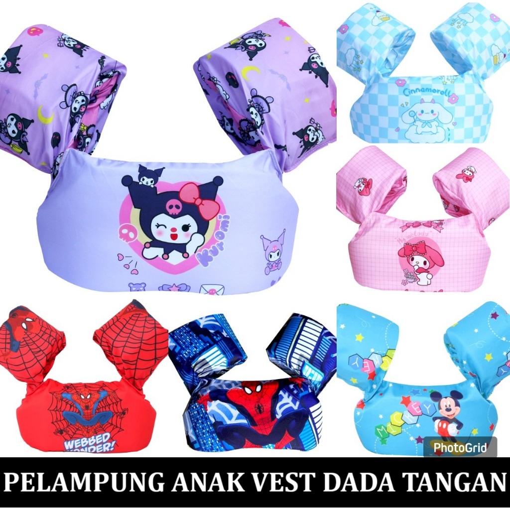 2025 Chest swimming float for girls boys sanrio spiderman swimwear girl ...