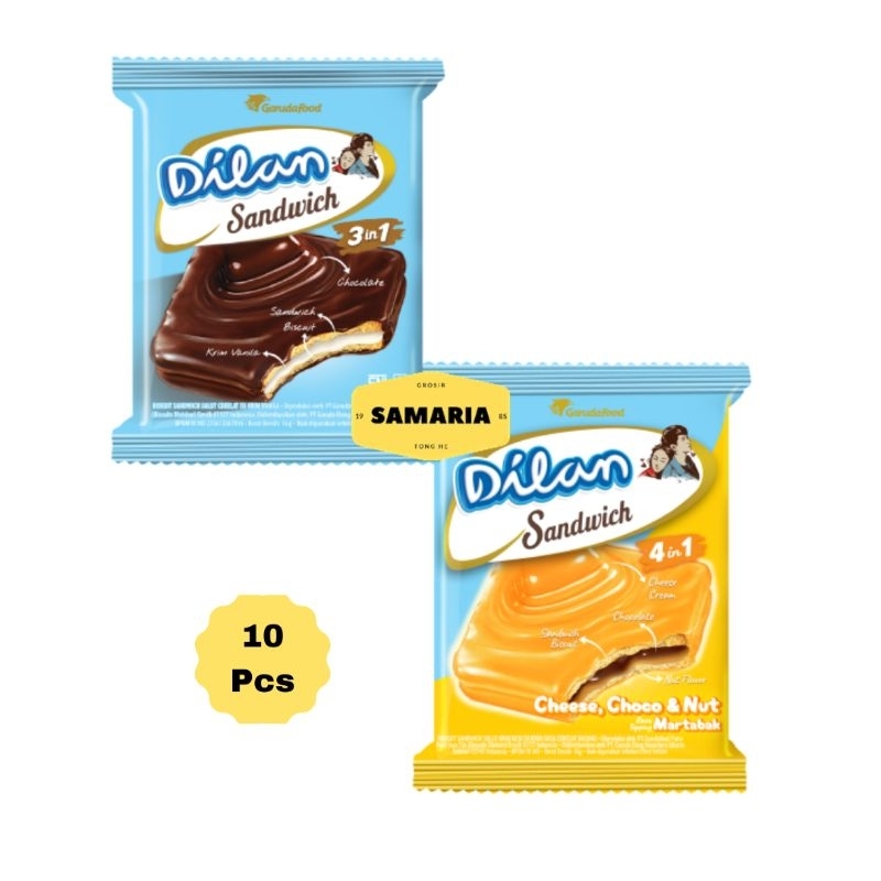 1 Hanging Dilan Sandwich Packaging 16 Grams (Contains 10 Pcs) | Shopee ...