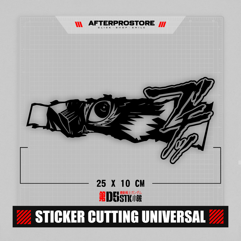 MATA Premium CUTTING Sticker MOTIF 26 / Car Sticker / LAPTOP / ANIME ...