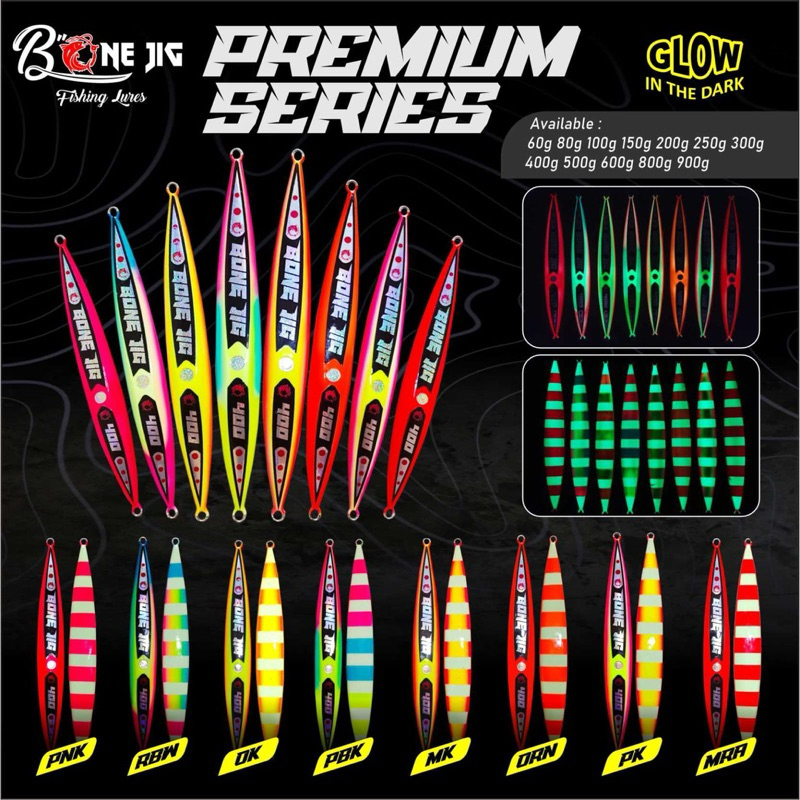 Bone Jig Premium Series Fishing Bait | 60G | 80G | 100G | 150G | 200G | Shopee Philippines