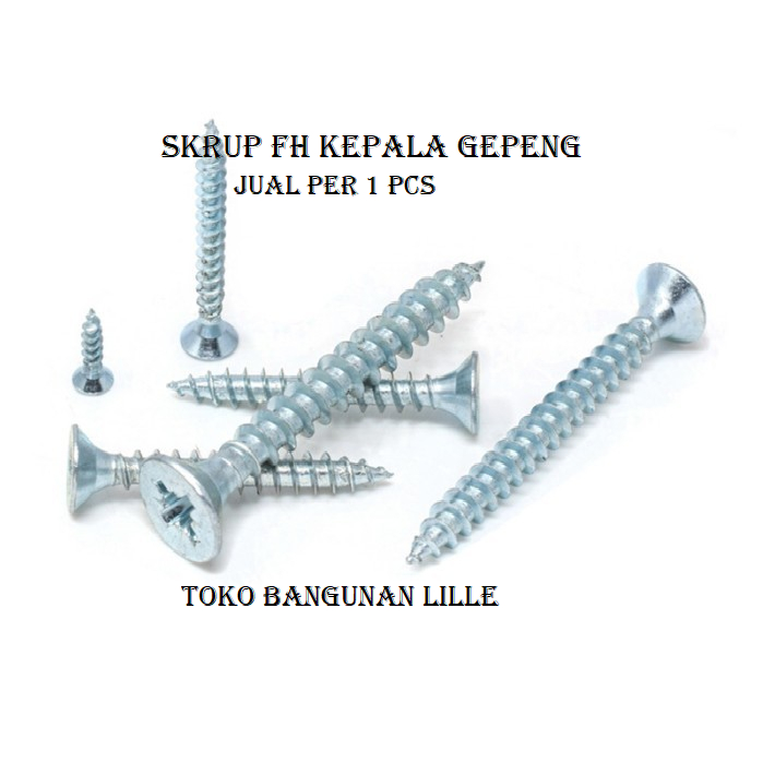 KAYU Taping Screws FH M 14 Flat Head Tapping Screws 14 MM Flat Head ...