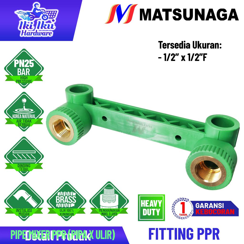 Matsunaga PPR Mixer Tap Connection - Pipe x Deep Thread | Shopee ...