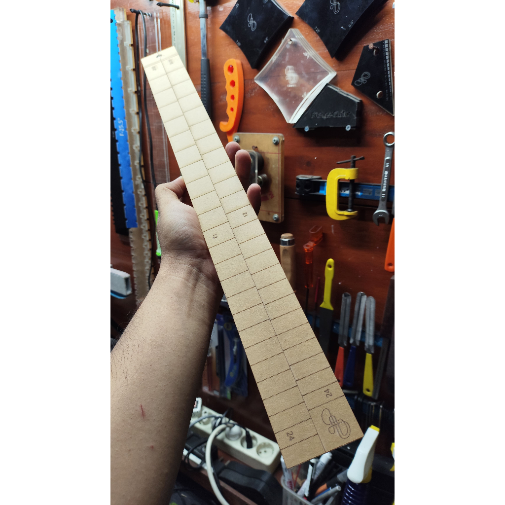 Fret Scale Ruler Acrylic Fretboard Scale Measuring Ruler on Guitar and ...