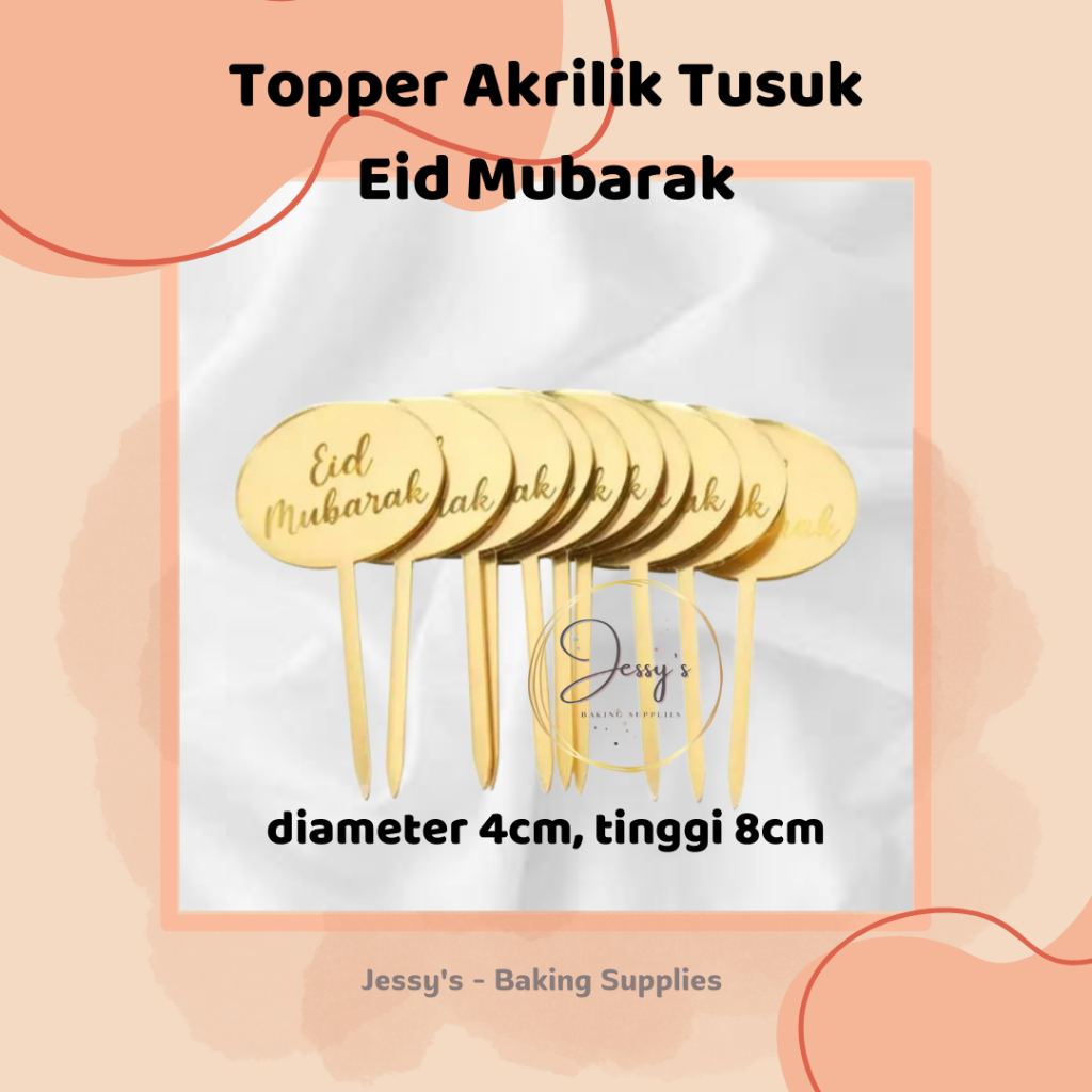 Eid Mubarak Acrylic Cake Topper, Eid Mubarak, Eid Mubarak Acrylic Cake ...