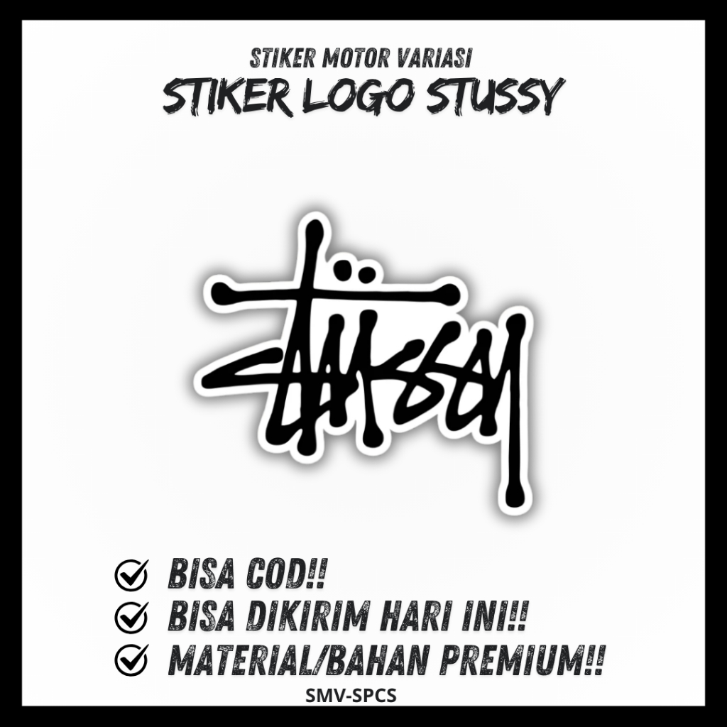Stussy Brand Logo Sticker Aesthetic Stussy Vinyl Waterproof Sticker ...