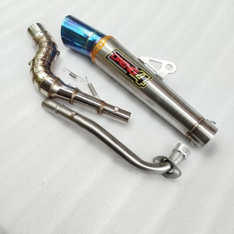 Exhaust muffler pipe daeng Ex5 kriss fury wave Dash 100 110 125 xrm sym ...
