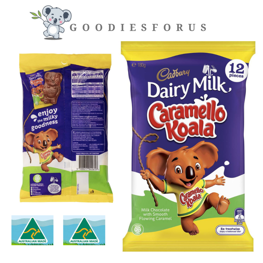 Cadbury Dairy Milk Caramello Koala Share pack contains 12/Cadbury Dairy ...