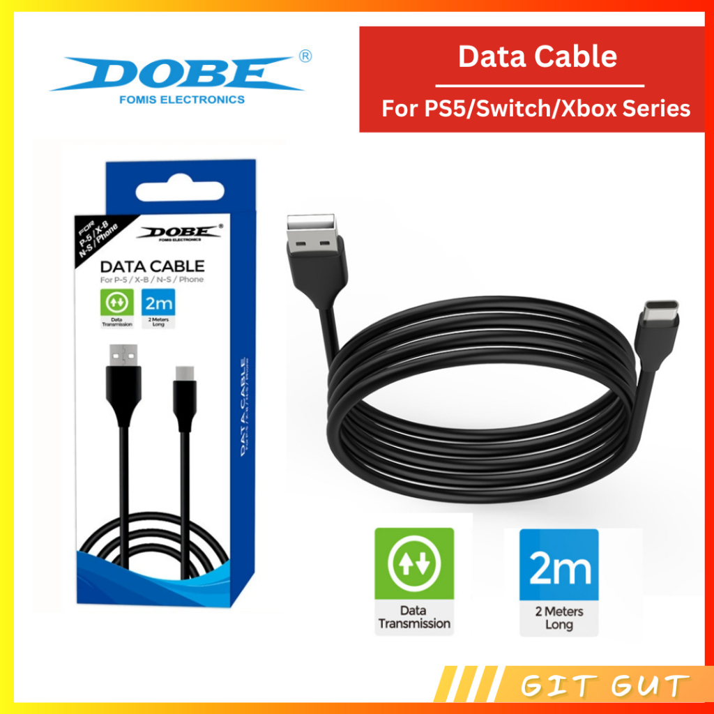 Dobe USB Controller Charging Cable PS5 Switch Xbox Series Data Cable ...
