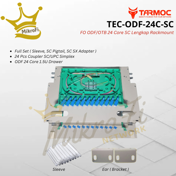 Odf/otb 24 Core SC Fiber Optic Complete with Rackmount | Odf 24C SC ...