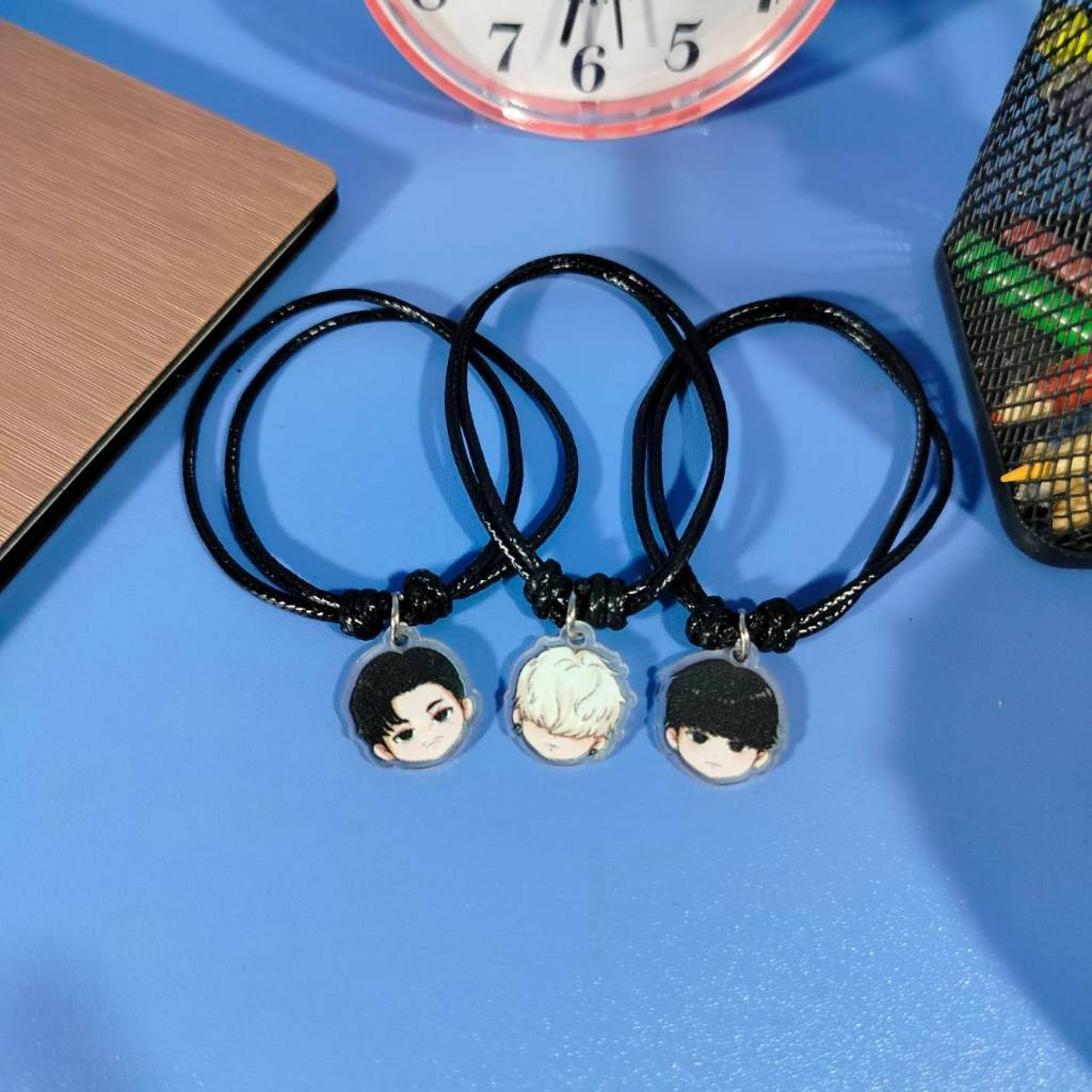 GANTUNGAN Manhwa Lookism Bracelet - Anime Single Charm Rope Bracelet ...