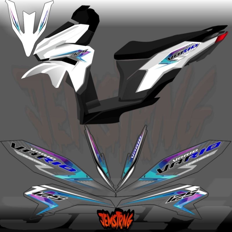Striping TRANSPARENT STICKER VARIO 125 NEW 2023 GEN 2 VARIO 125 V3 CLICK 125i | Shopee Philippines
