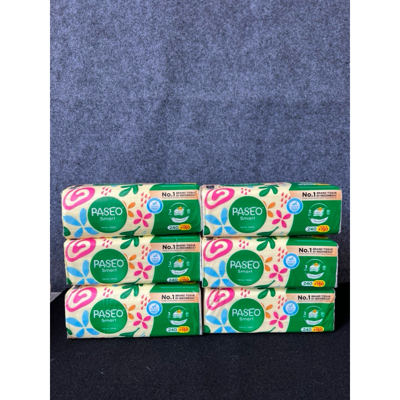 Paseo Facial Tissue Smart 1 Pack (6 pcs x 390 sheets x 3 ply) | Shopee ...
