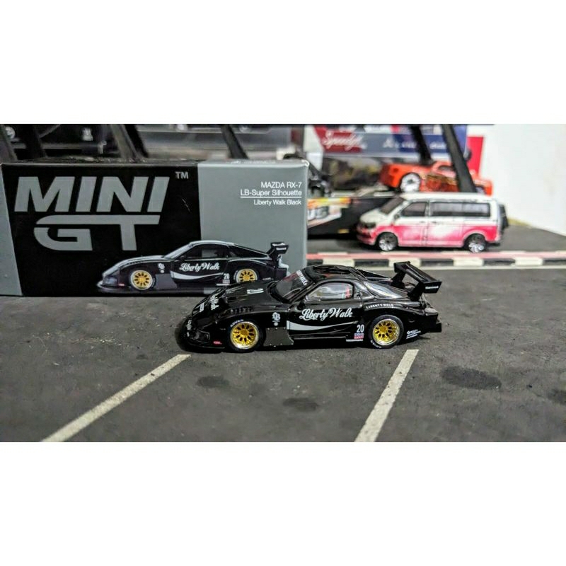 Diecast Mini GT Mazda RX7 RX 7 LB Super Silhouette Liberty Walk Black ...