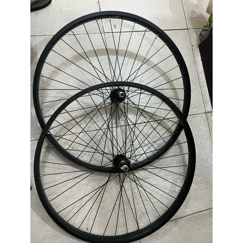 Alloy BIKE WHEELS/RIM 26 INCH MTB FRONT/REAR READY TO USE | Shopee ...